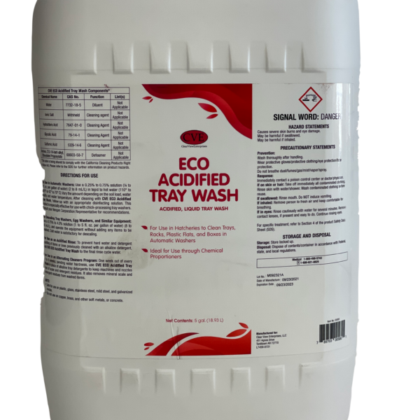 ECO Acidified Tray Wash | Clear View Enterprises